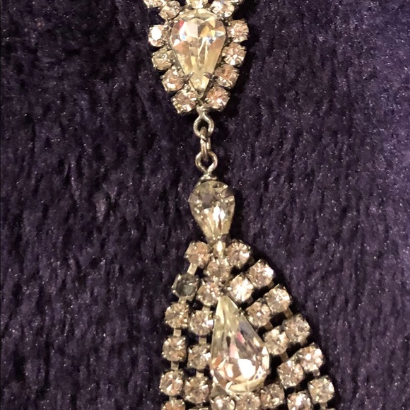 Jewelry | Vintage Clear Rhinestone Necklace | Poshmark
